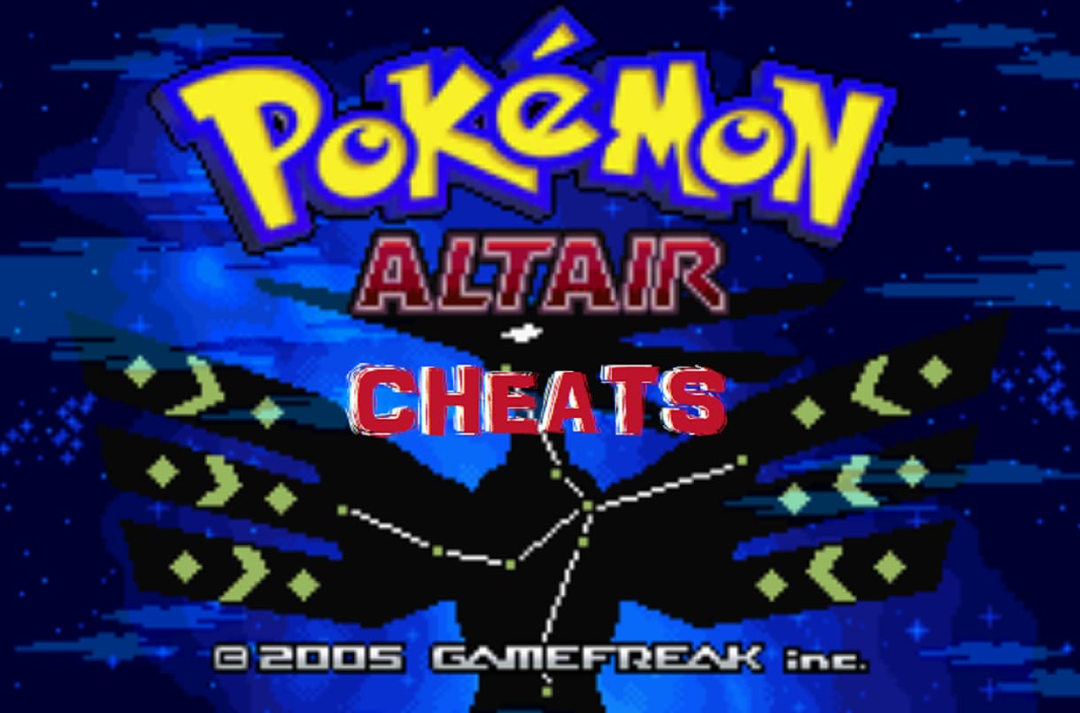 Pokemon Altair Cheats | PokemonCoders