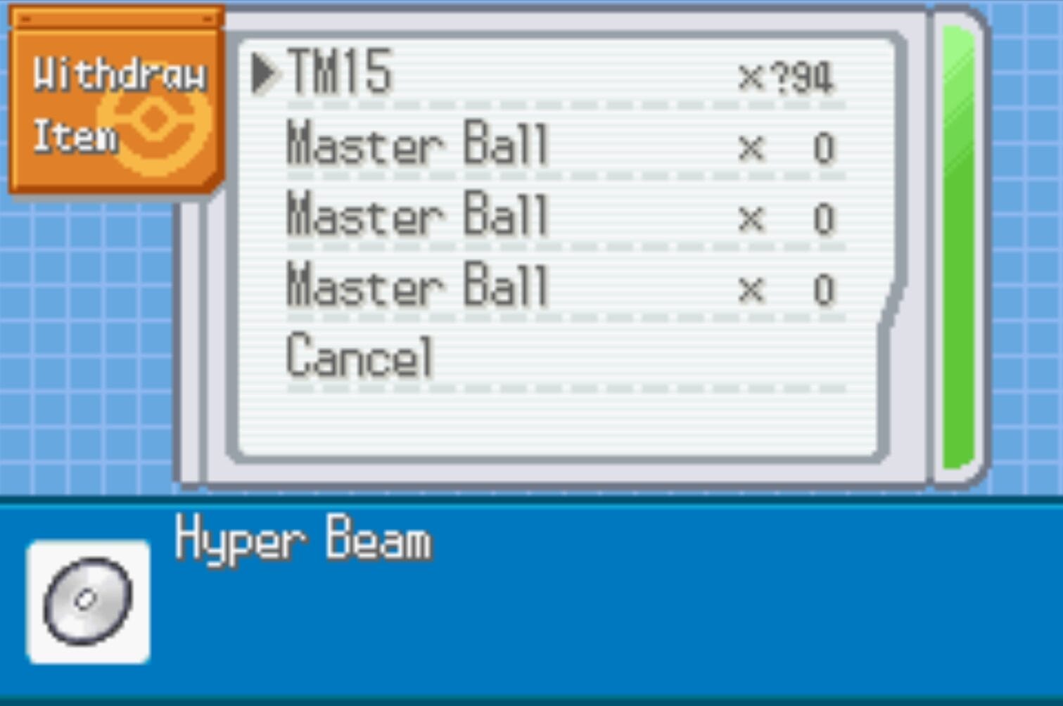 Pokemon Perfect Water Blue Cheats | PokemonCoders