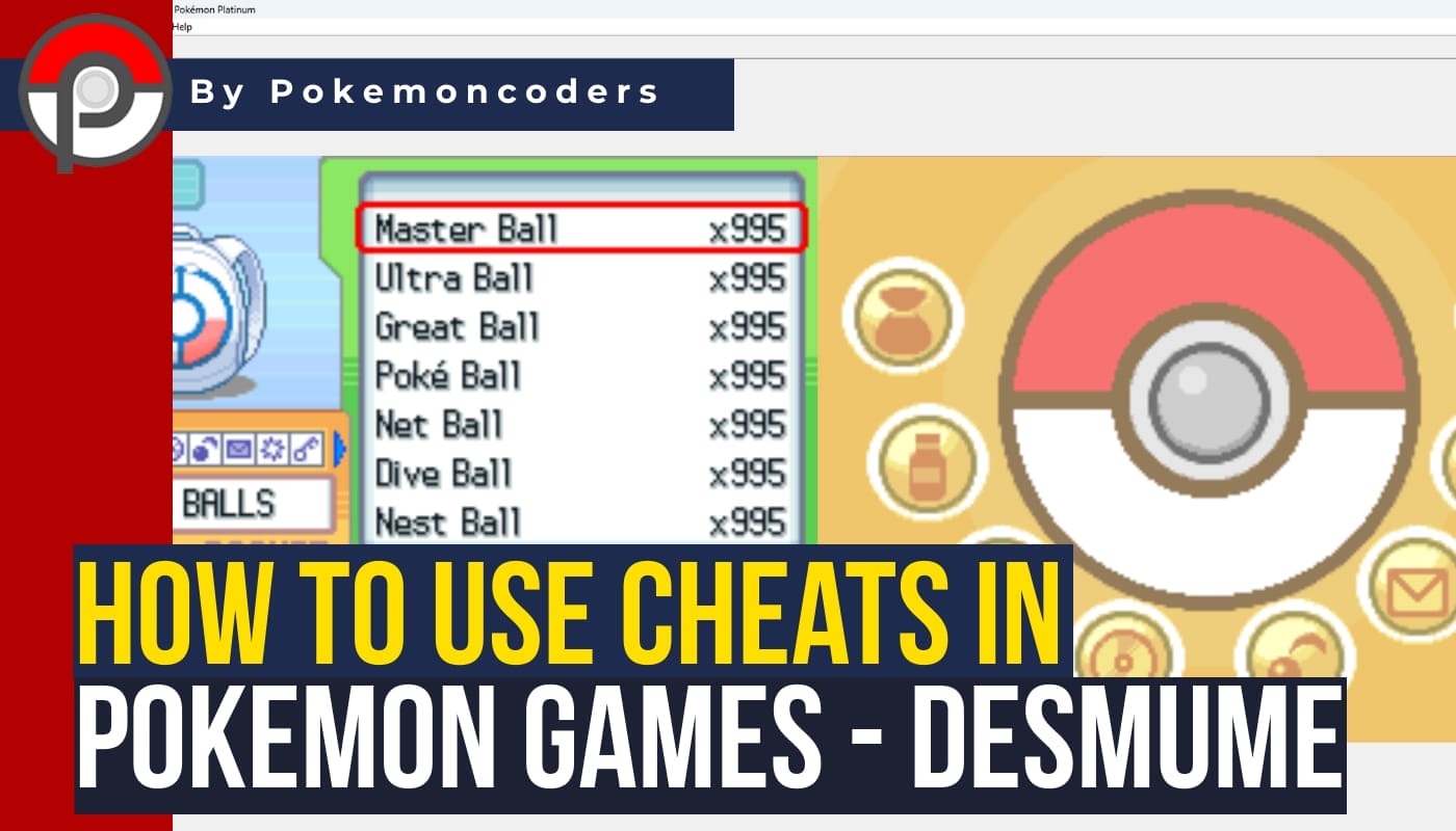 How To Use Cheats In Pokemon Games On DeSmuME Emulator | PokemonCoders