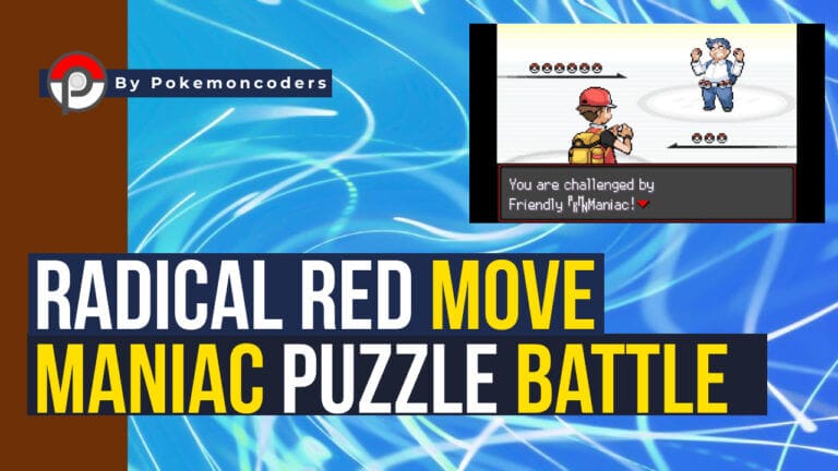Pokemon Radical Red Move Maniac Puzzle Battle Guide | PokemonCoders