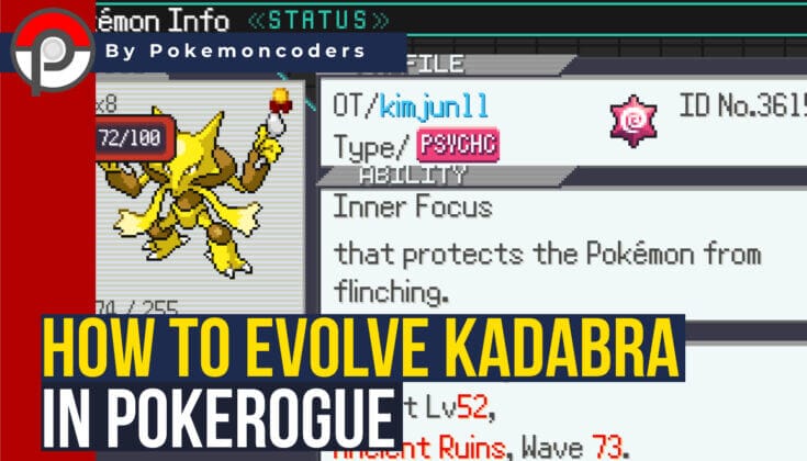 How To Evolve Kadabra In Pokerogue | PokemonCoders